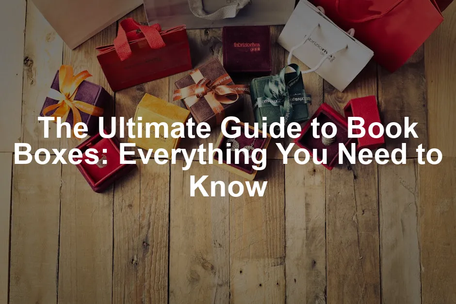 The Ultimate Guide to Book Boxes: Everything You Need to Know