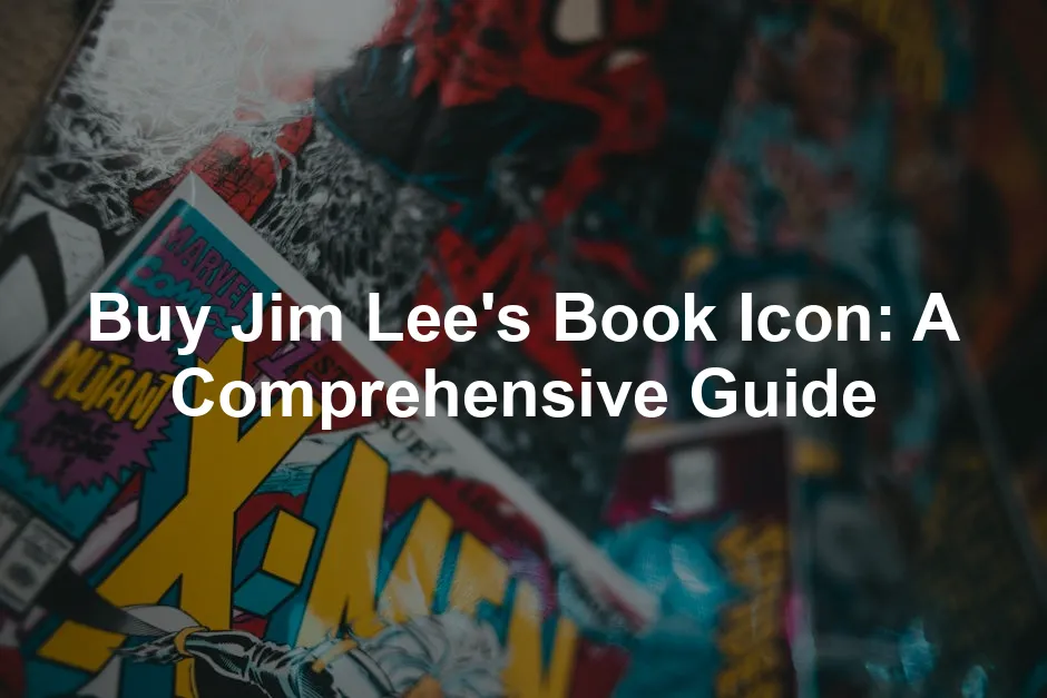 Buy Jim Lee's Book Icon: A Comprehensive Guide