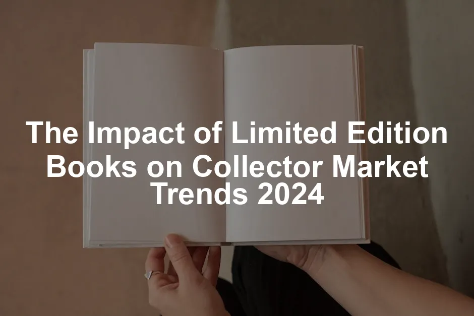 The Impact of Limited Edition Books on Collector Market Trends 2024