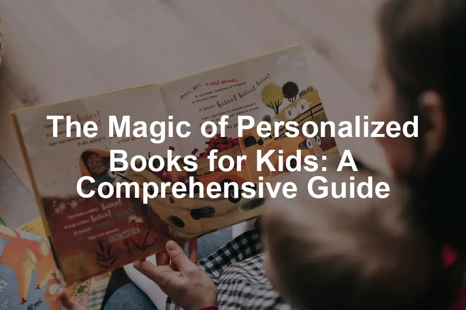 The Magic of Personalized Books for Kids: A Comprehensive Guide