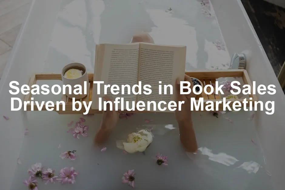 Seasonal Trends in Book Sales Driven by Influencer Marketing