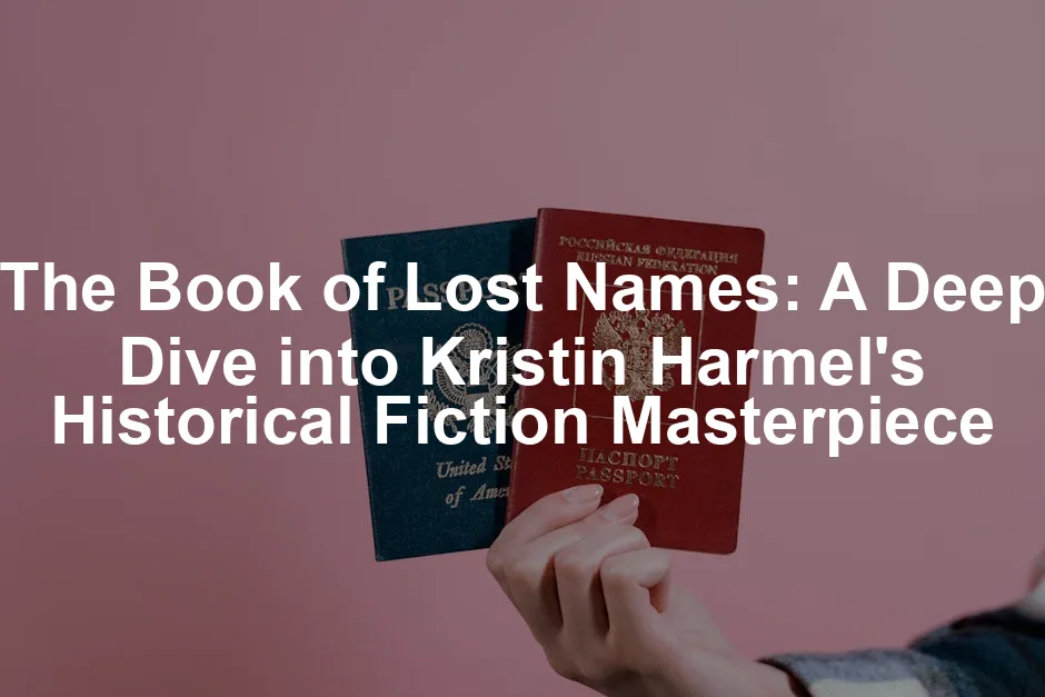 The Book of Lost Names: A Deep Dive into Kristin Harmel's Historical ...