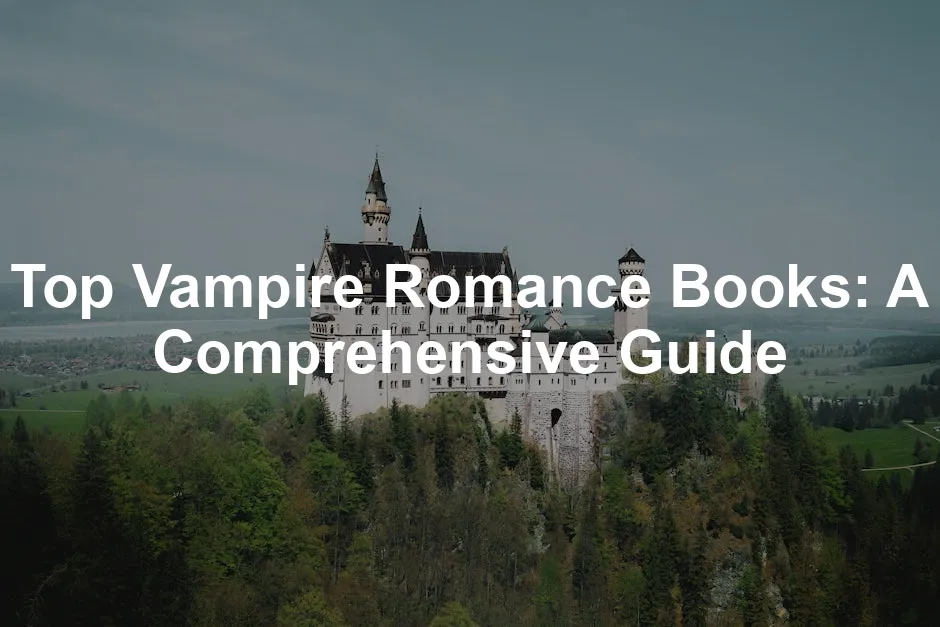 Top Vampire Romance Books: A Comprehensive Guide