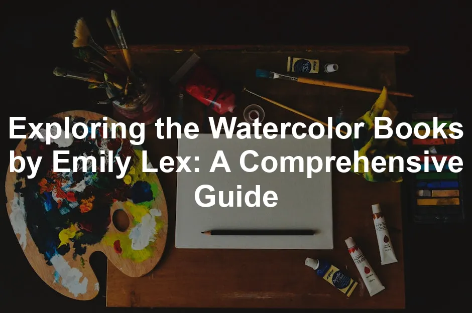 Exploring the Watercolor Books by Emily Lex: A Comprehensive Guide