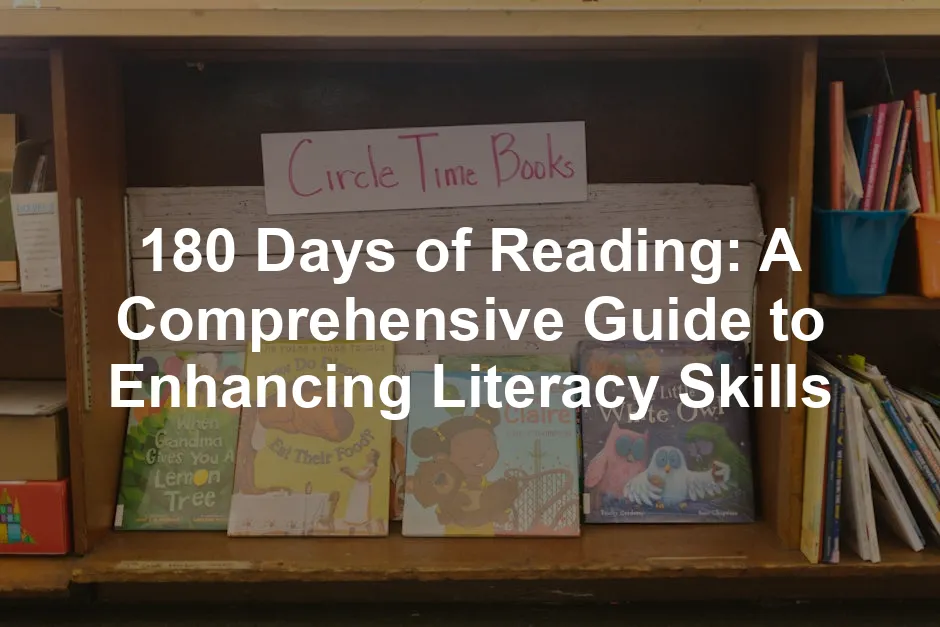 180 Days of Reading: A Comprehensive Guide to Enhancing Literacy Skills