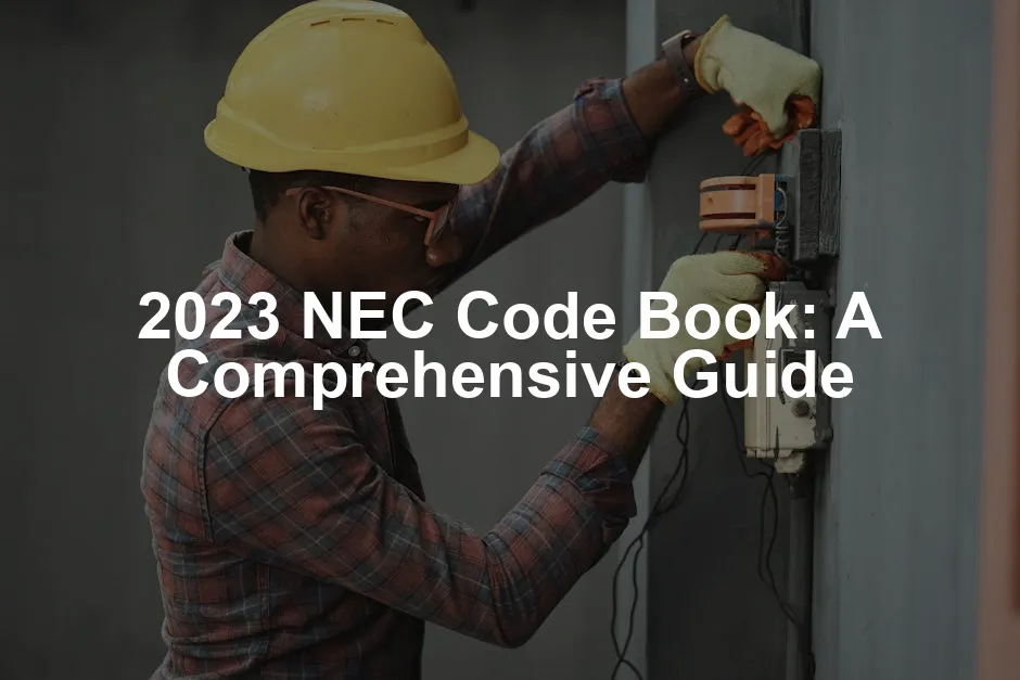 2023 NEC Code Book: A Comprehensive Guide