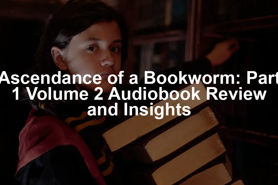 Ascendance of a Bookworm: Part 1 Volume 2 Audiobook Review and Insights