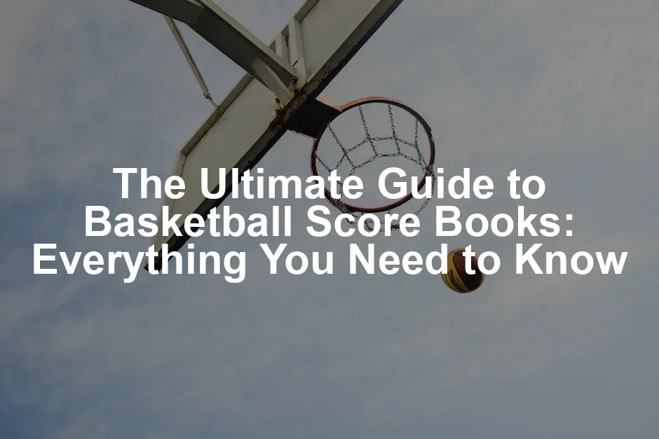 The Ultimate Guide to Basketball Score Books: Everything You Need to Know