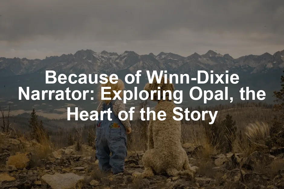 Because of Winn-Dixie Narrator: Exploring Opal, the Heart of the Story
