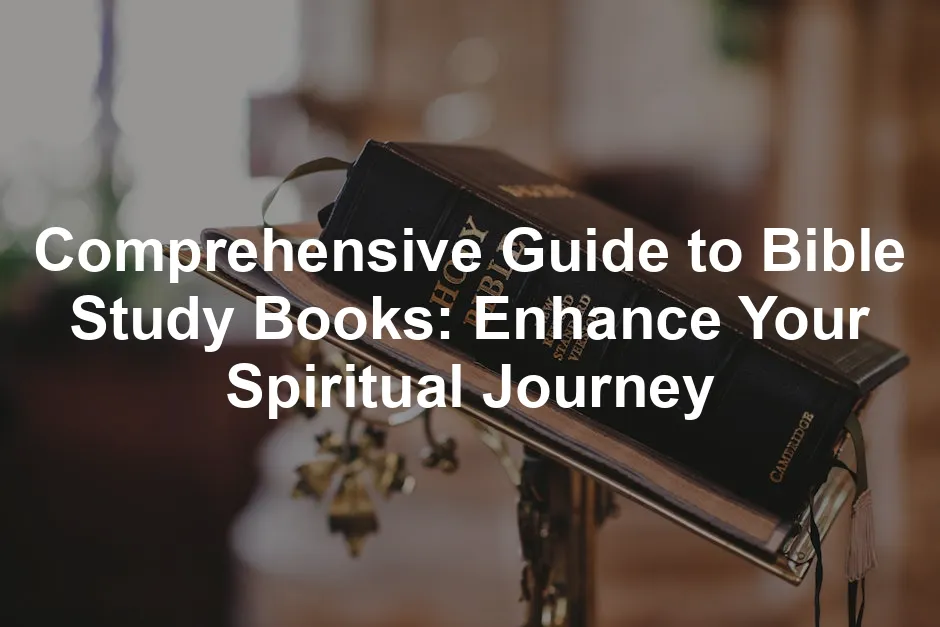 Comprehensive Guide to Bible Study Books: Enhance Your Spiritual Journey