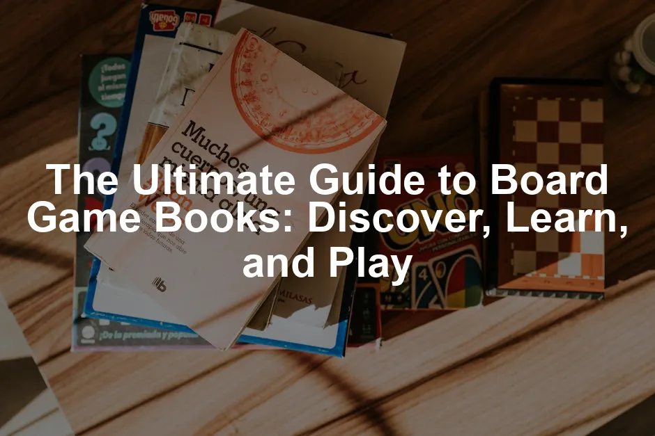 The Ultimate Guide to Board Game Books: Discover, Learn, and Play