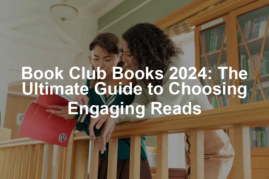 Book Club Books 2024: The Ultimate Guide to Choosing Engaging Reads