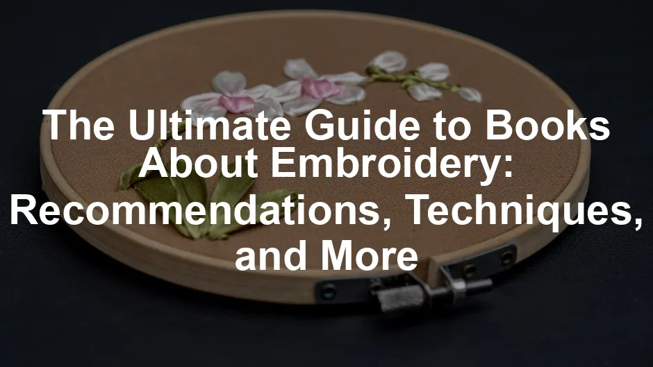 The Ultimate Guide to Books About Embroidery: Recommendations ...