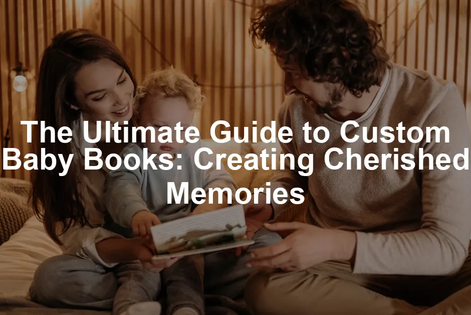 The Ultimate Guide to Custom Baby Books: Creating Cherished Memories