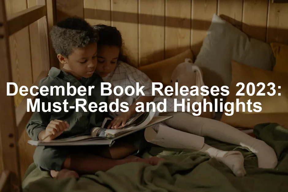 December Book Releases 2023: Must-Reads and Highlights
