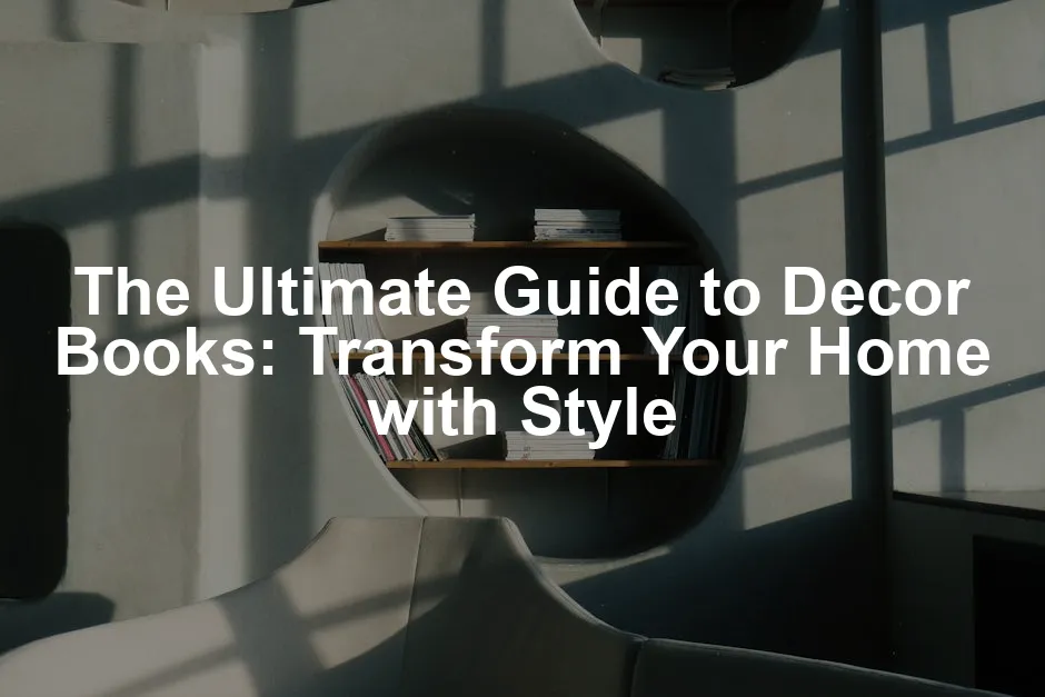 The Ultimate Guide to Decor Books: Transform Your Home with Style