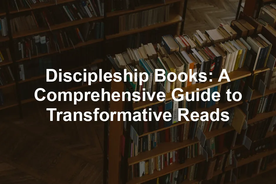 Discipleship Books: A Comprehensive Guide to Transformative Reads