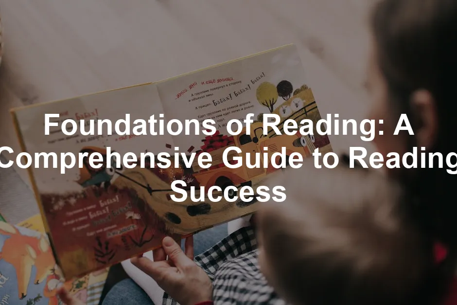 Foundations of Reading: A Comprehensive Guide to Reading Success