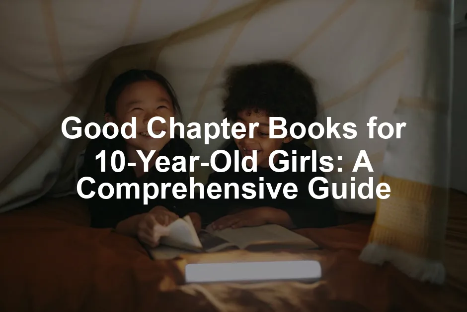 Good Chapter Books for 10-Year-Old Girls: A Comprehensive Guide