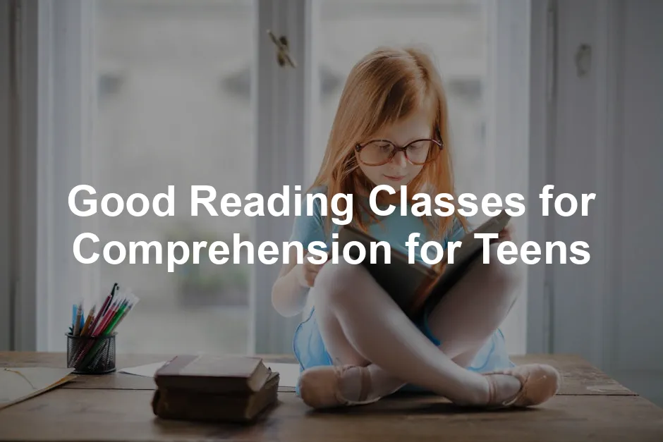 Good Reading Classes for Comprehension for Teens