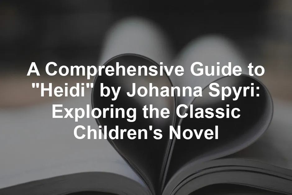 A Comprehensive Guide to "Heidi" by Johanna Spyri: Exploring the ...