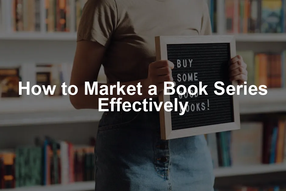 How to Market a Book Series Effectively