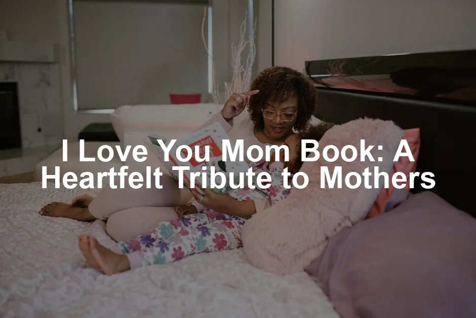 I Love You Mom Book: A Heartfelt Tribute to Mothers