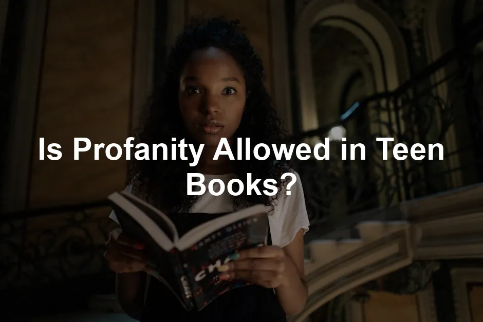 Is Profanity Allowed in Teen Books?