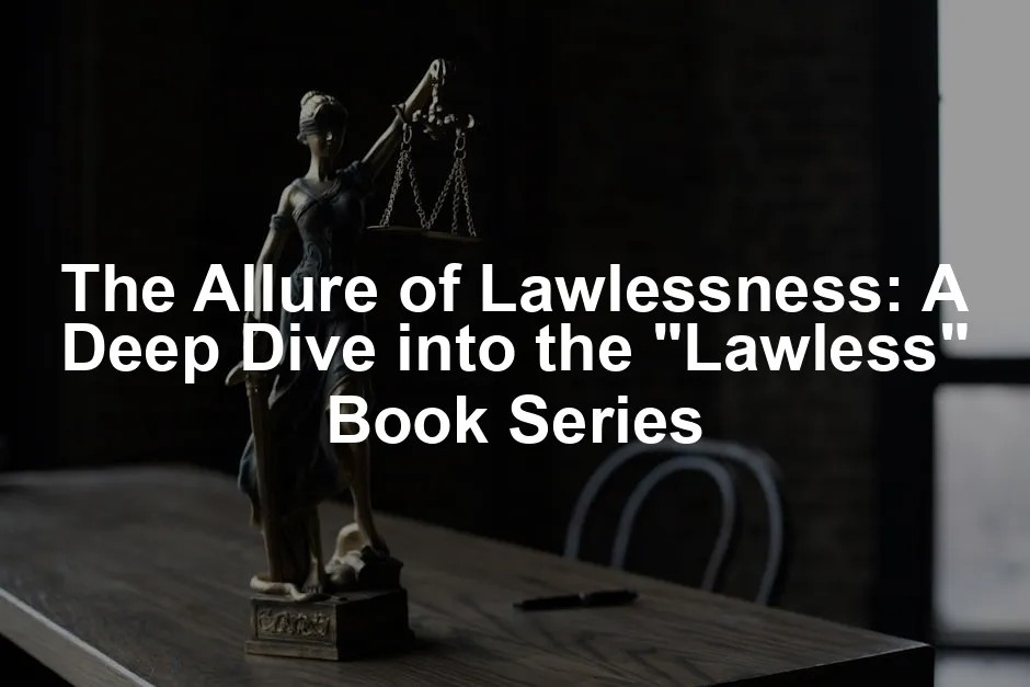 The Allure of Lawlessness: A Deep Dive into the "Lawless" Book Series