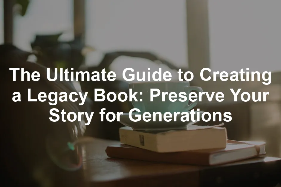 The Ultimate Guide to Creating a Legacy Book: Preserve Your Story for ...