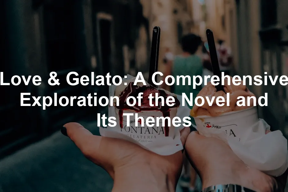 Love & Gelato: A Comprehensive Exploration of the Novel and Its Themes