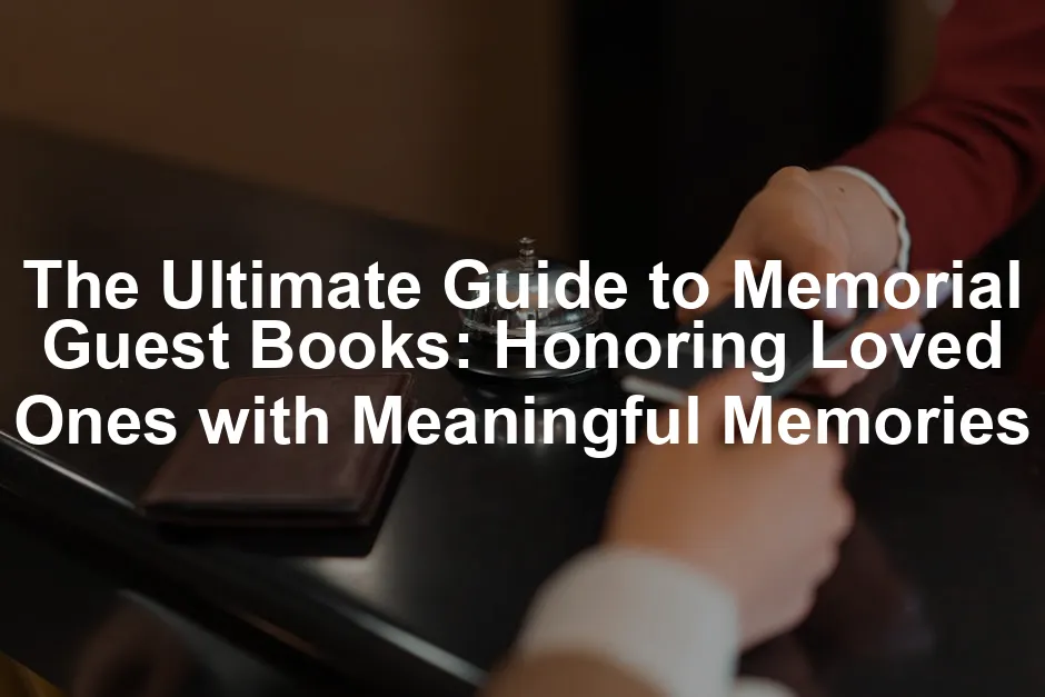 The Ultimate Guide to Memorial Guest Books: Honoring Loved Ones with ...