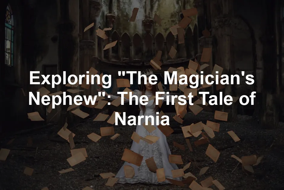 Exploring "The Magician's Nephew": The First Tale of Narnia