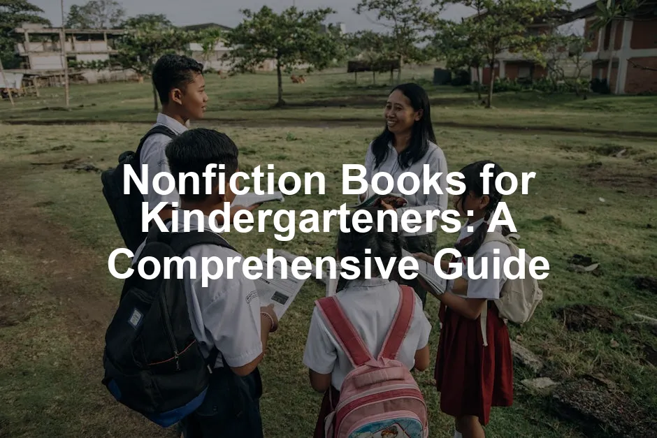Nonfiction Books for Kindergarteners: A Comprehensive Guide