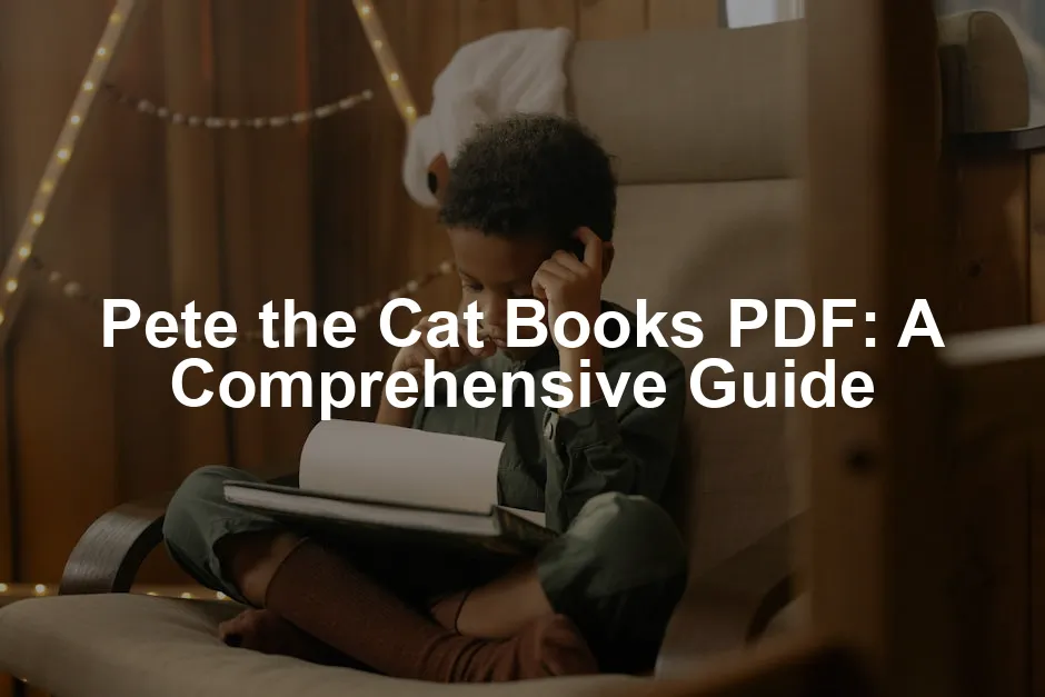 Pete the Cat Books PDF: A Comprehensive Guide