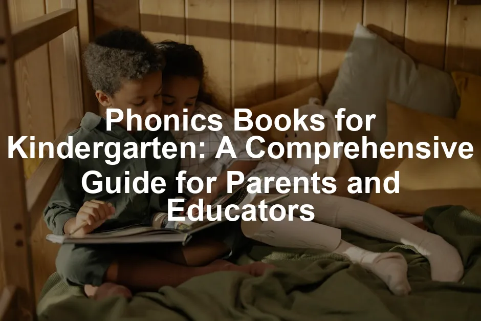 Phonics Books for Kindergarten: A Comprehensive Guide for Parents and ...