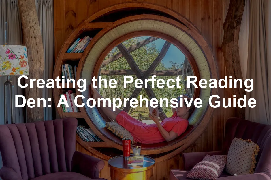 Creating the Perfect Reading Den: A Comprehensive Guide