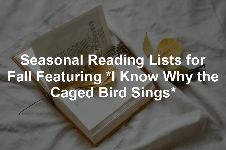 Seasonal Reading Lists for Fall Featuring *I Know Why the Caged Bird Sings*