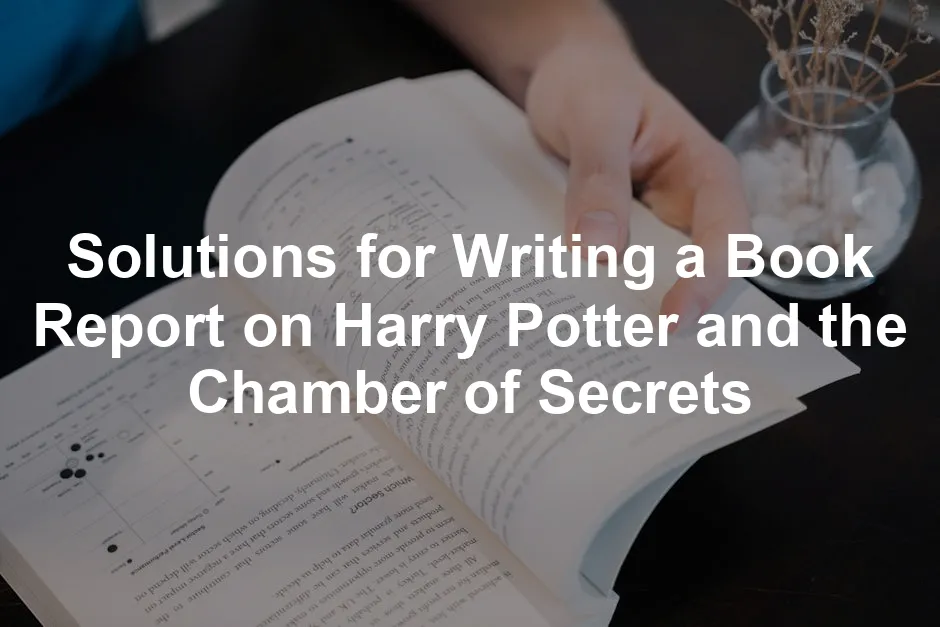 Solutions for Writing a Book Report on Harry Potter and the Chamber of ...