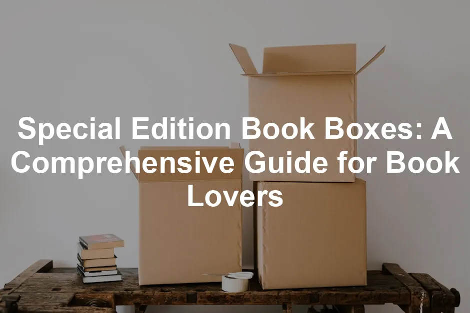 Special Edition Book Boxes: A Comprehensive Guide for Book Lovers