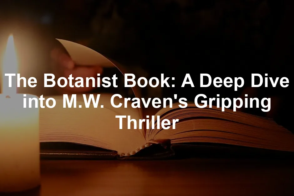 The Botanist Book: A Deep Dive into M.W. Craven's Gripping Thriller