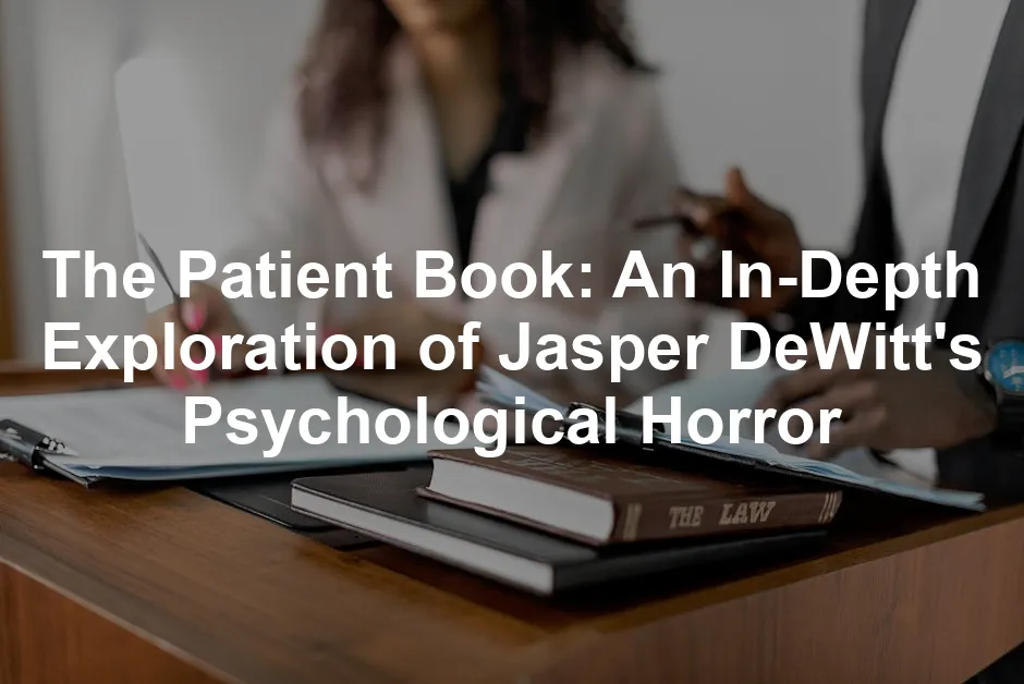 The Patient Book: An In-Depth Exploration of Jasper DeWitt's ...