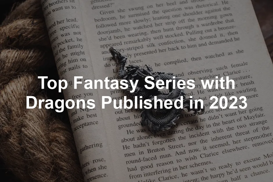Top Fantasy Series with Dragons Published in 2023