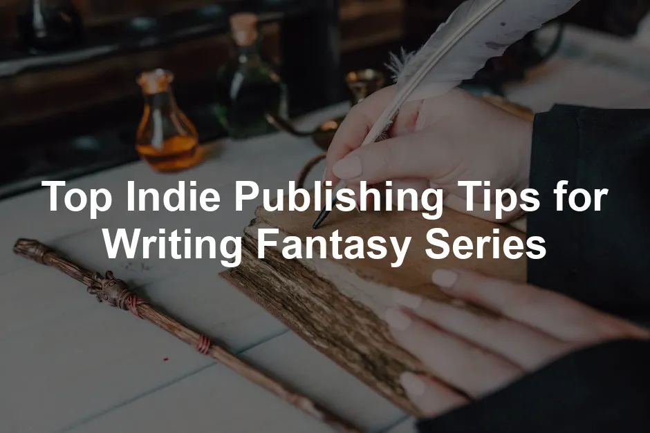Top Indie Publishing Tips for Writing Fantasy Series
