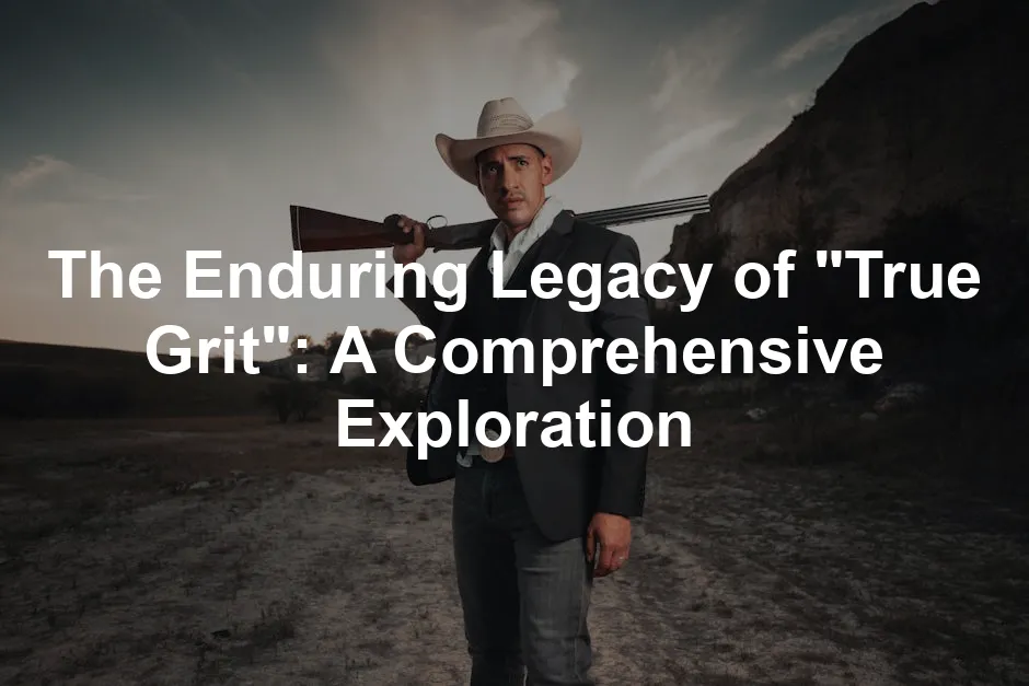 The Enduring Legacy of "True Grit": A Comprehensive Exploration