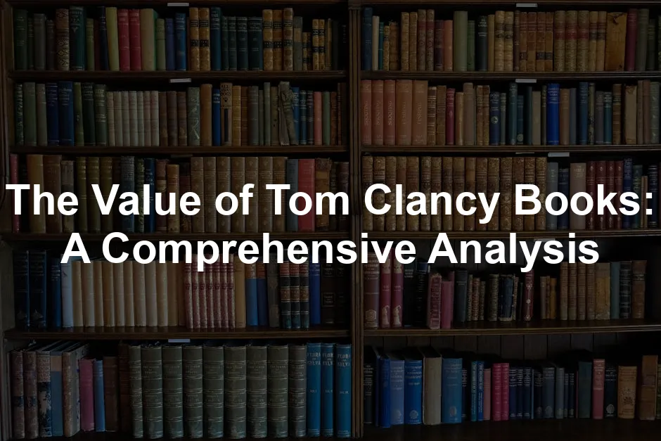 The Value of Tom Clancy Books: A Comprehensive Analysis
