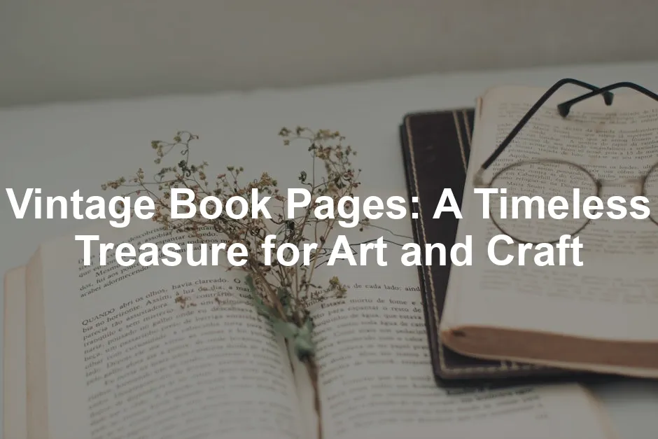 Vintage Book Pages: A Timeless Treasure for Art and Craft