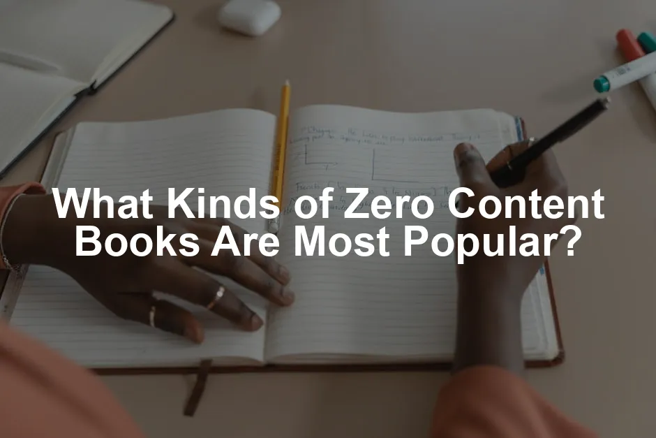 What Kinds of Zero Content Books Are Most Popular?