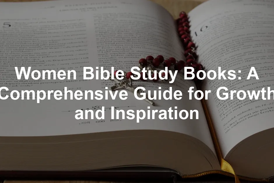 Women Bible Study Books: A Comprehensive Guide for Growth and Inspiration