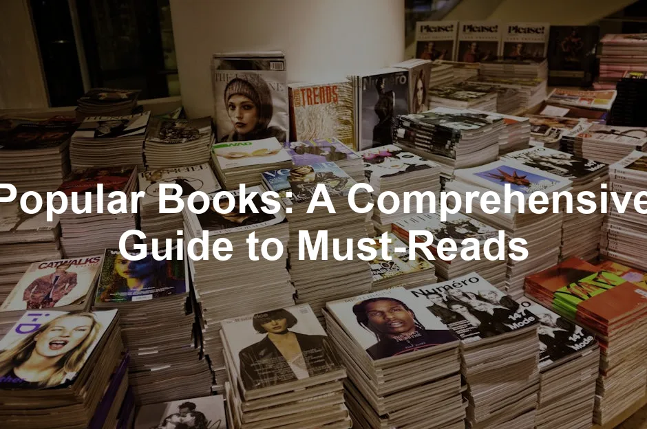 Popular Books: A Comprehensive Guide to Must-Reads